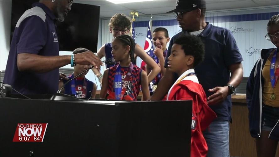 Lima C2K Striders recognized at mayor's conference before going to ...