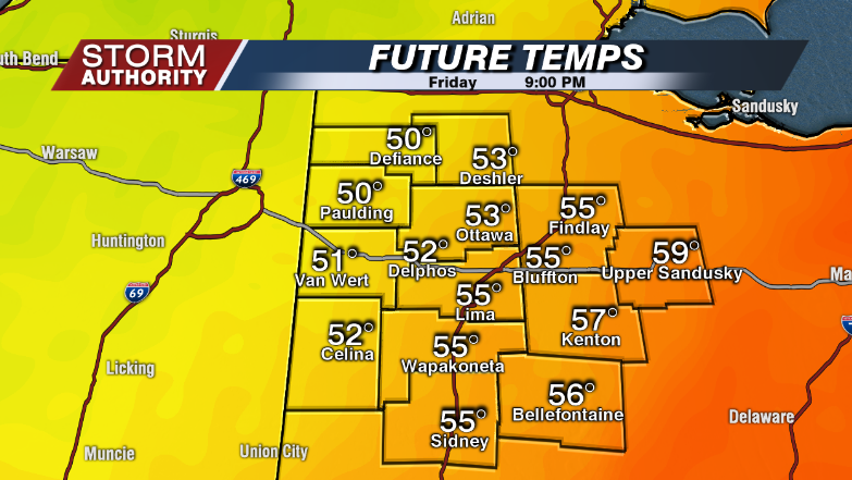 Friday Forecast: Late day storm potential, big temperature drop tonight ...