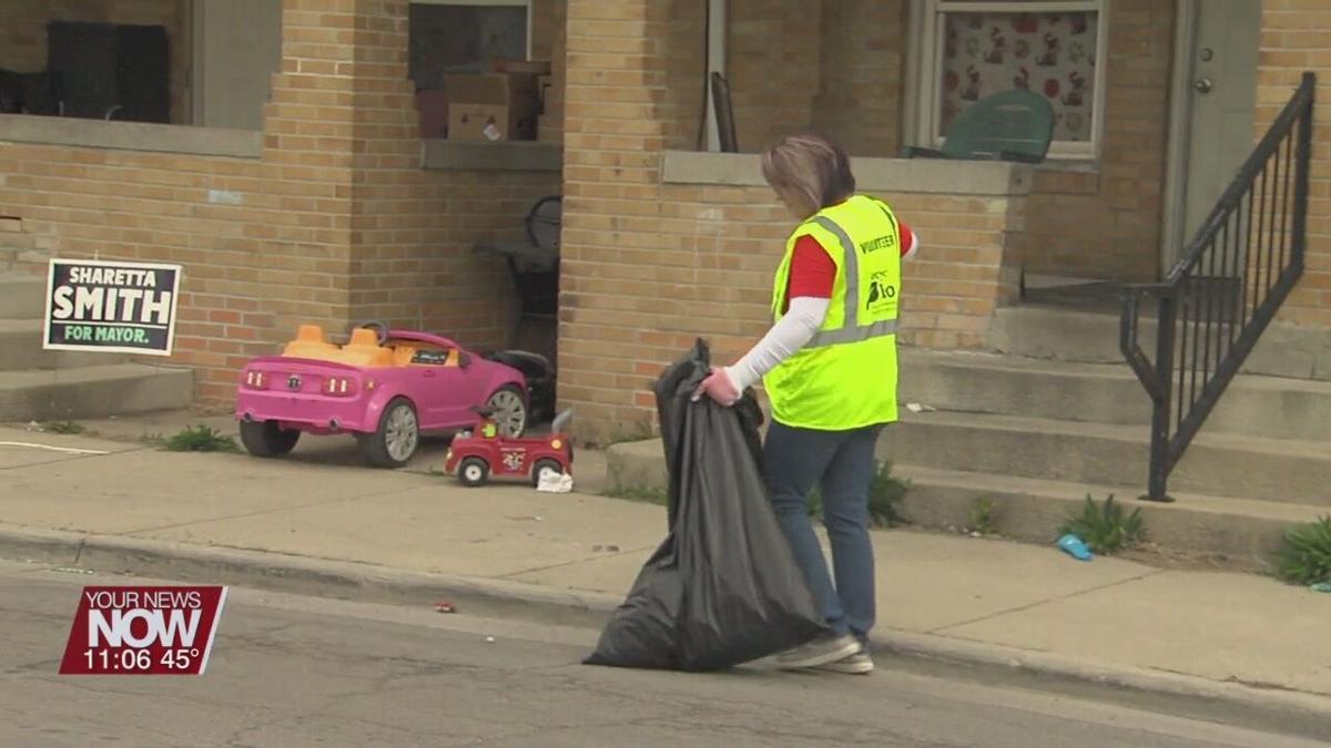 College students gather community members for "We Love Lima Pick-up ...