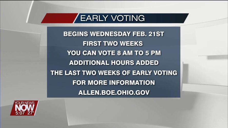 Early voting for March 19th election begins on February 21st | News ...