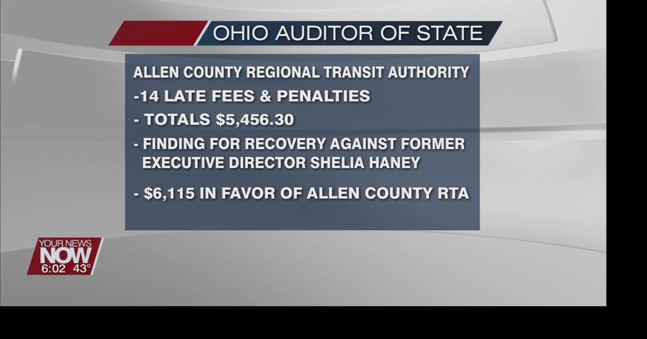 Ohio auditor issues findings against Allen County Regional Transit ...