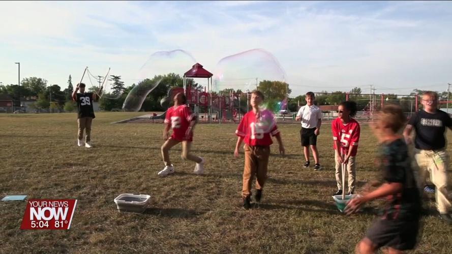 Fun experiment with bubbles hopes to pique an interest in science for ...
