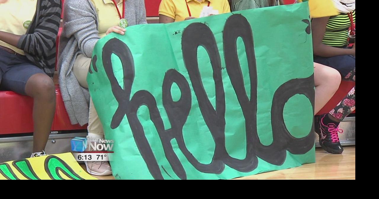 Lima North Middle School students learn the power of "Hello" | News ...