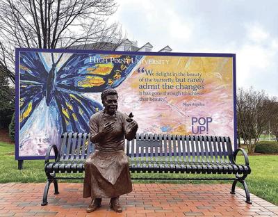 HPU installs Angelou sculpture | Archives | hpenews.com