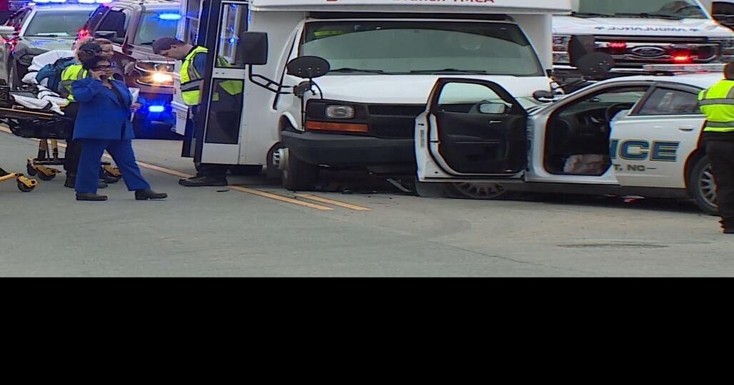 Police car, YMCA shuttle bus wreck | News | hpenews.com
