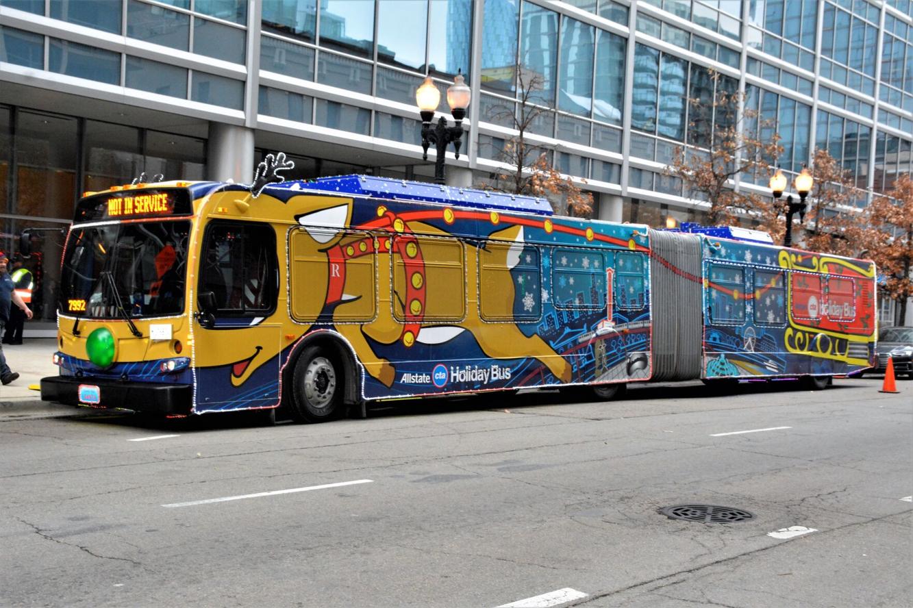 CTA holiday train and bus running through the neighborhood this month ...