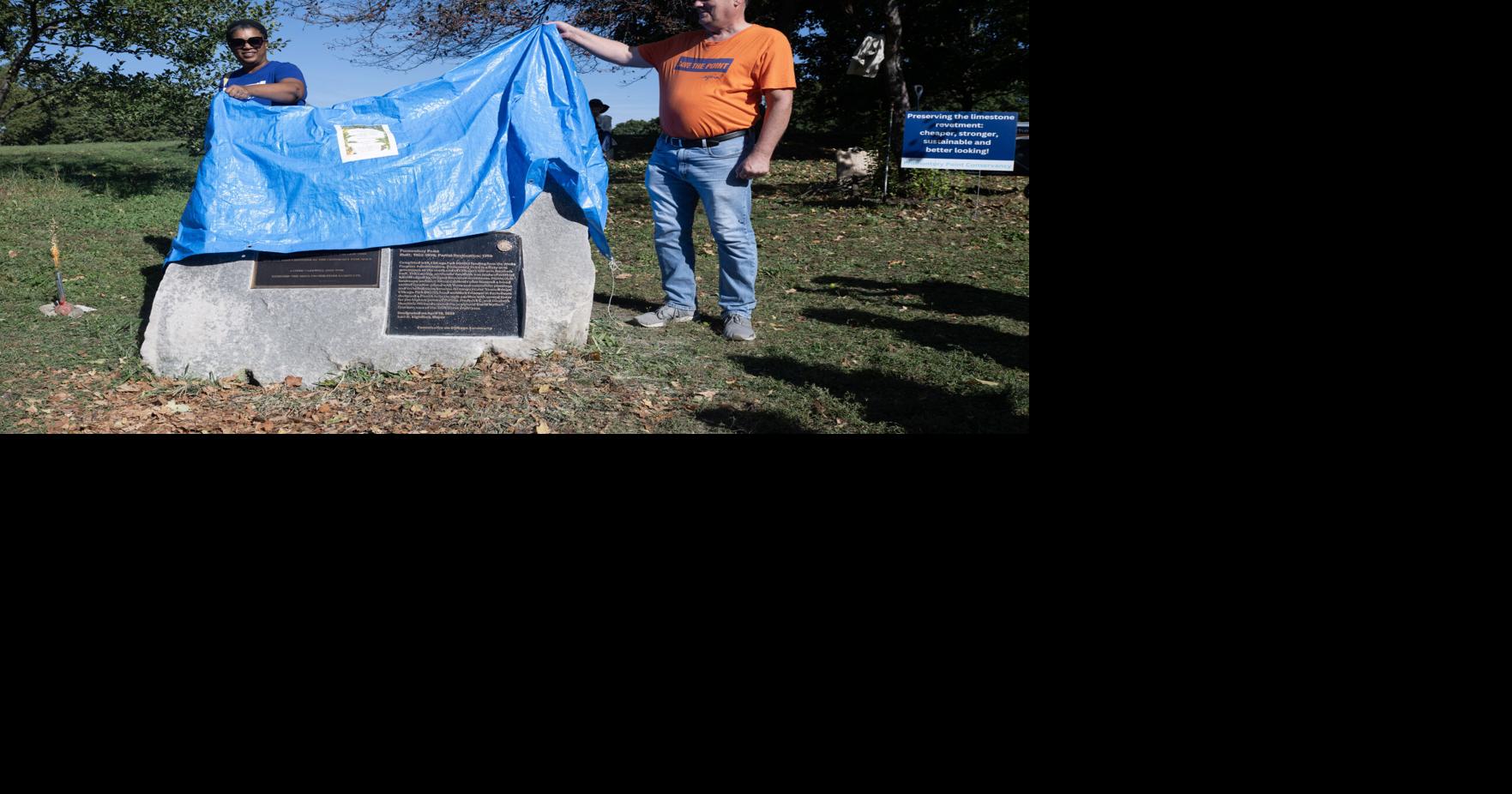 Point preservationists present city landmark plaque | Evening Digest ...