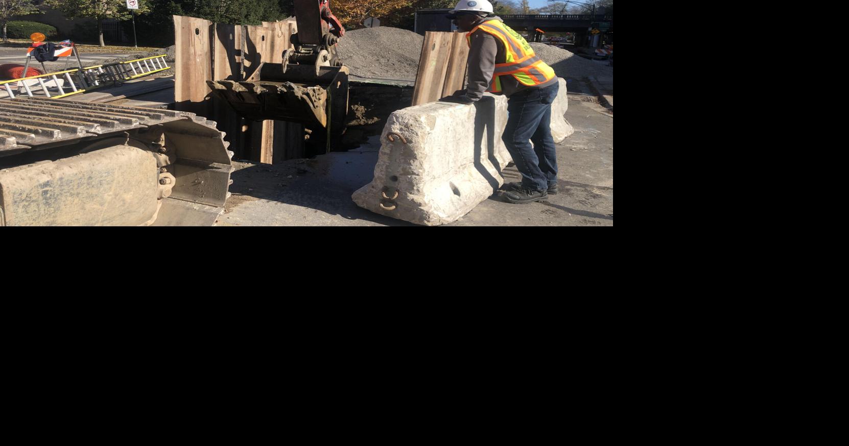 Collapsed sewer line closes portion of 57th Street | Evening Digest ...