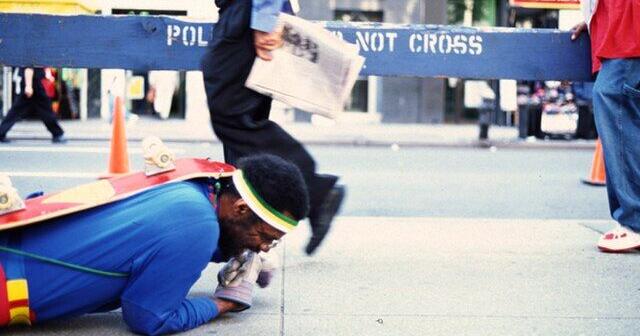Pope.L, renowned performance artist, investigator of social issues and ...