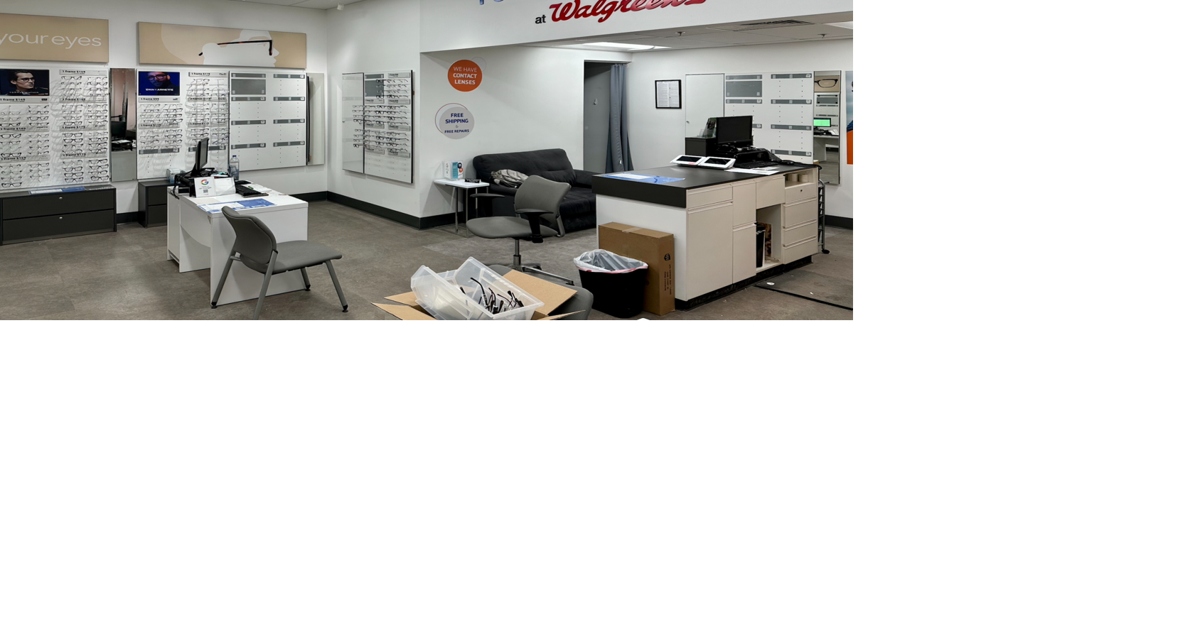 For Eyes optometrical clinic at 55th St. Walgreens closes | Business ...