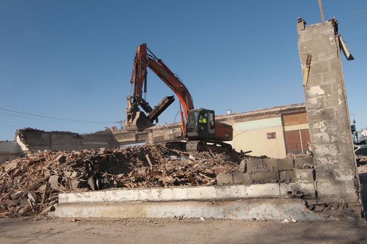 End of an era: Beebe building demolished for new development | Local ...