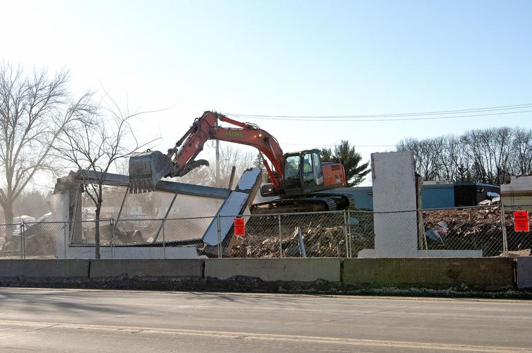End of an era: Beebe building demolished for new development | Local ...
