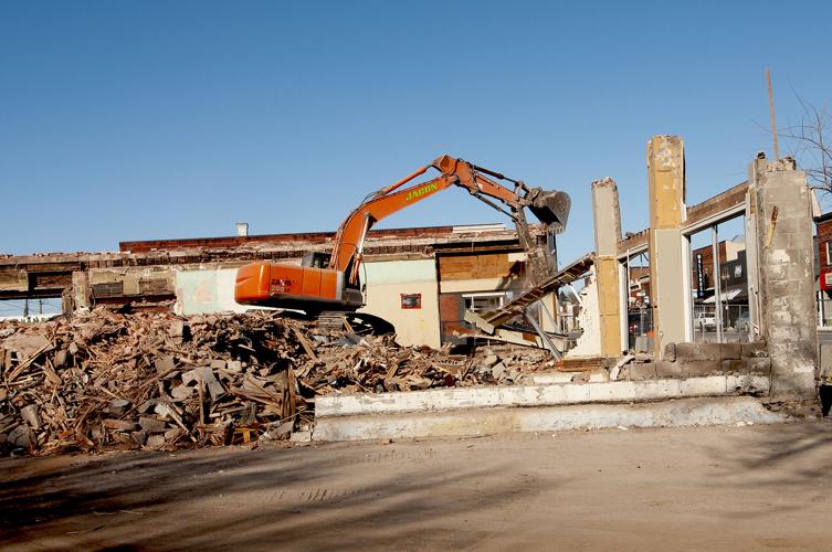 End of an era: Beebe building demolished for new development | Local ...