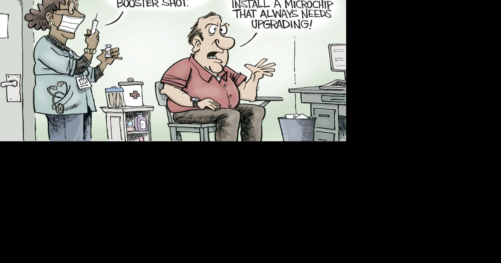 Editorial cartoon: booster shot, again | Opinion | hudsonstarobserver.com