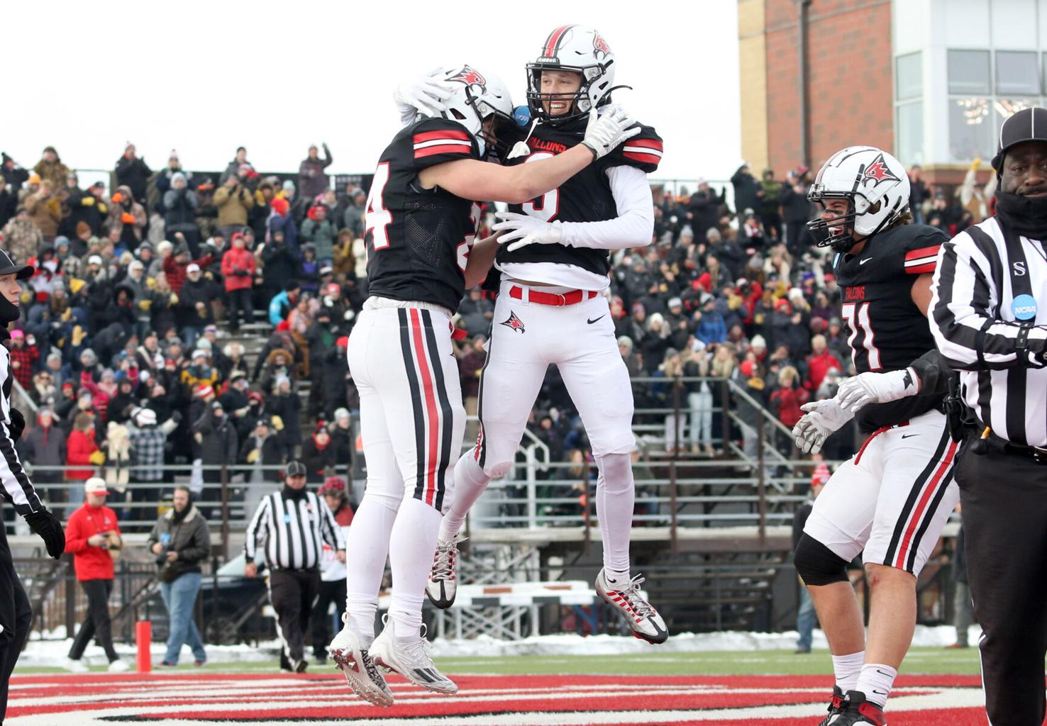 Falcons soar to NCAA quarterfinals with 42-14 victory | Sports ...