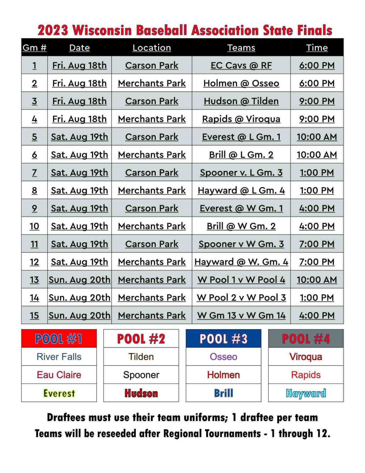 Amateur baseball: River Falls, Hudson to open WBA Tourney play Friday ...