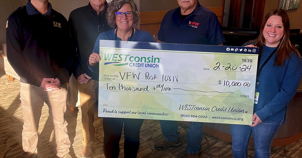 WESTconsin Credit Union gives $10,000 to Freedom Park Center | Local ...