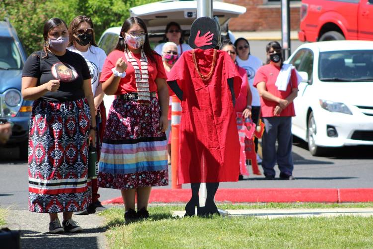 Gathering marks awareness for missing, murdered indigenous women; red ...