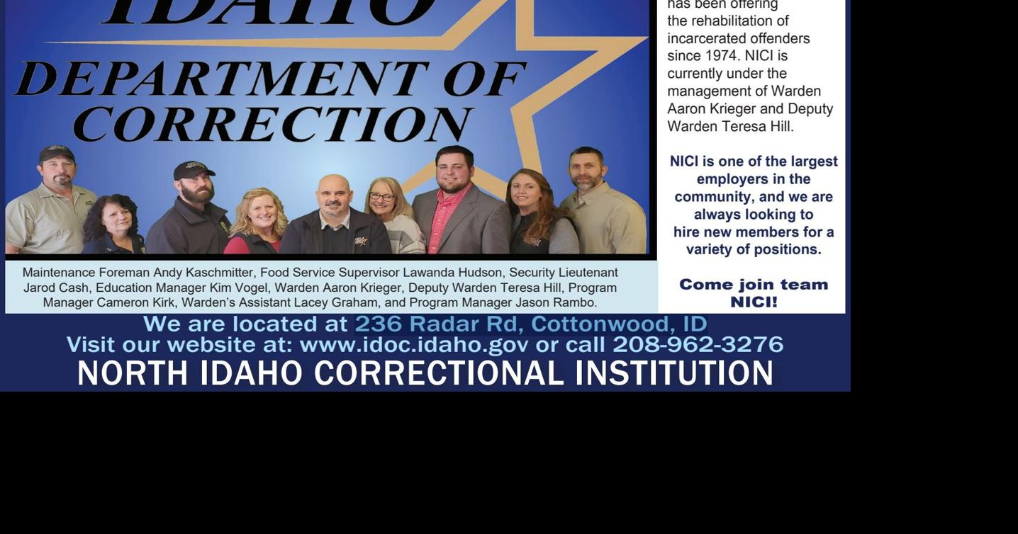 Idaho Department of Correction | | idahocountyfreepress.com