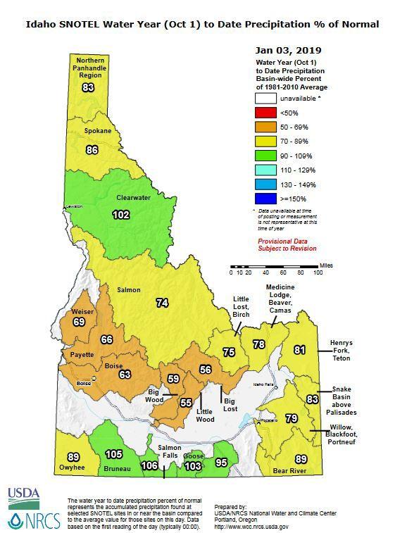 Clearwater basin is where the water is, according to SNOTEL | News ...