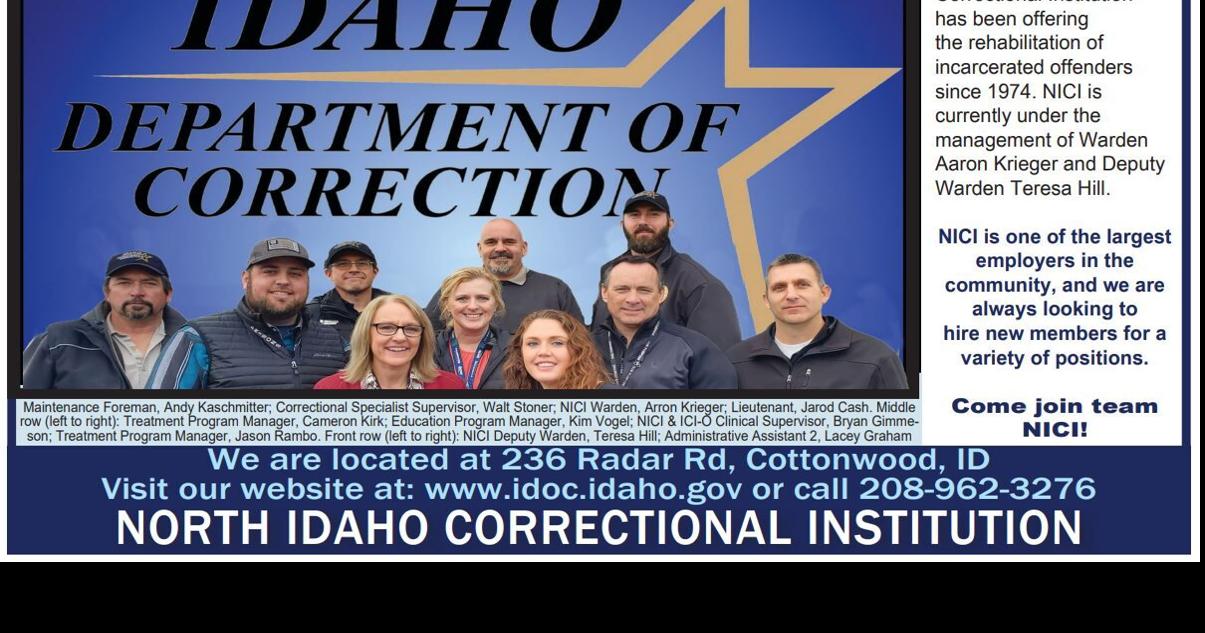 Idaho Department of Corrections | | idahocountyfreepress.com