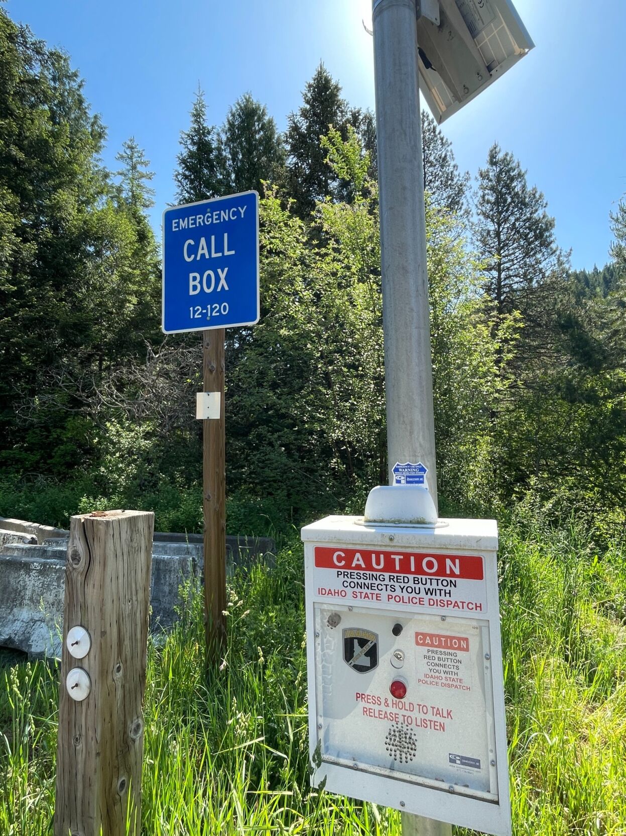 ITD emergency call boxes on US-12 | News | idahocountyfreepress.com