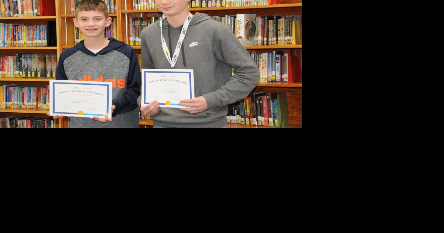 Zechmann, Holes take top honors in geo bees | School News ...