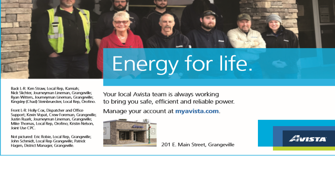 Avista | Get-acquainted | idahocountyfreepress.com