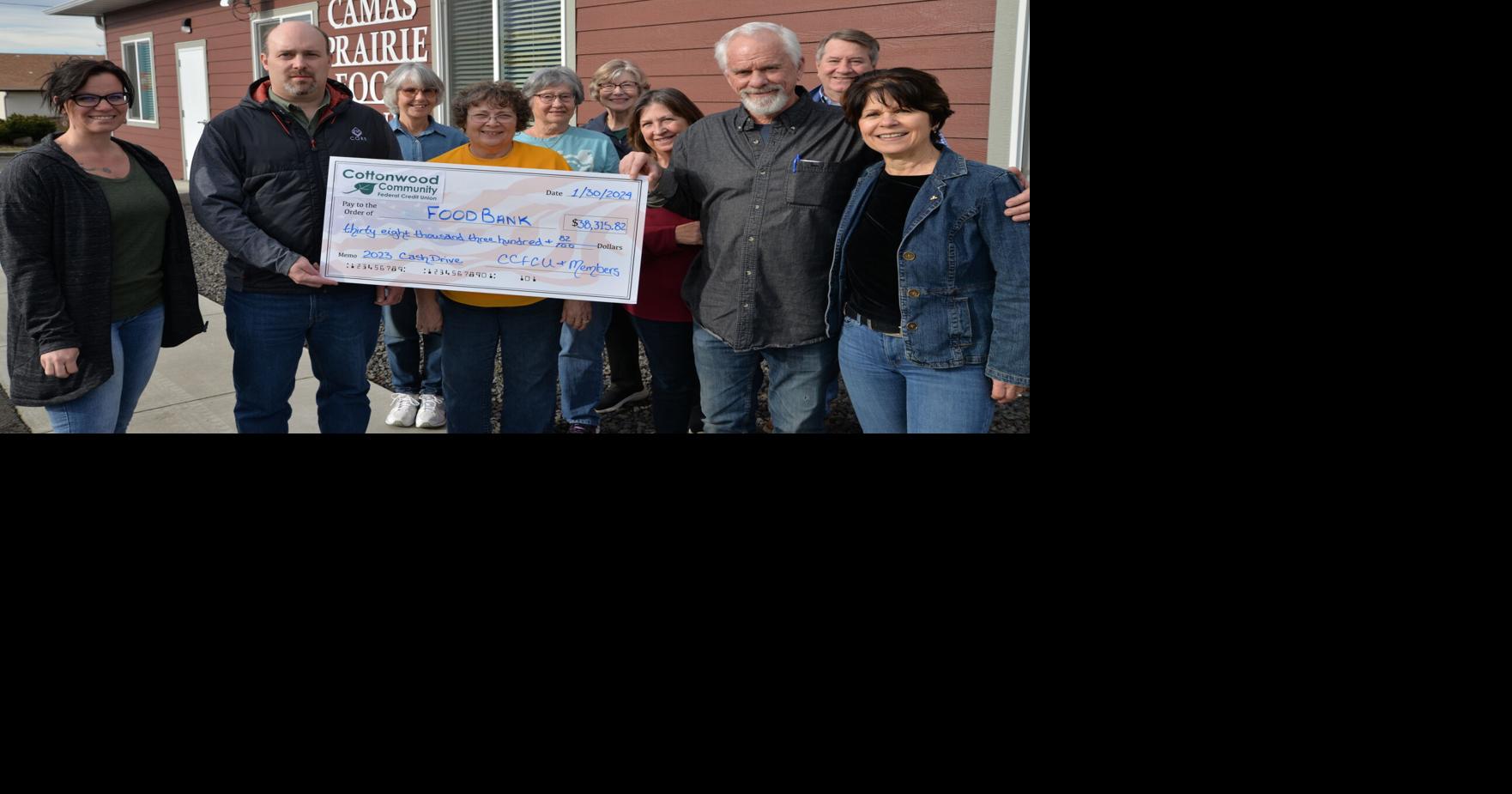CCFCU, members donate $38k to local food banks | Business ...
