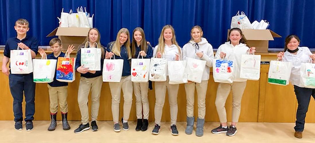 SPPS students serve community’s elderly; make gifts as part of Catholic ...
