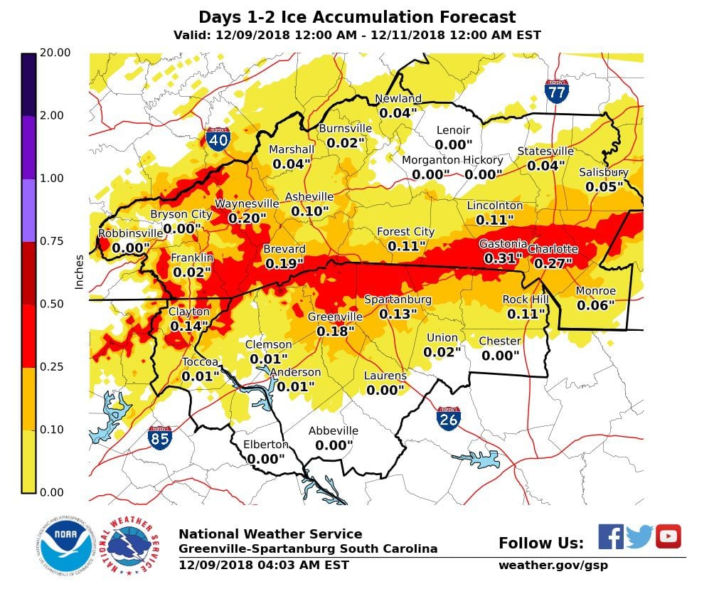 Ice and snow to continue as services shut down
