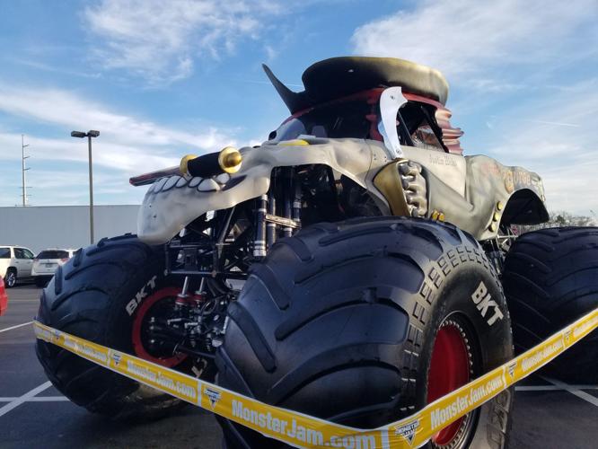 'Pirate's Curse': Monster truck takes over Concord Parkway Chick-fil-A