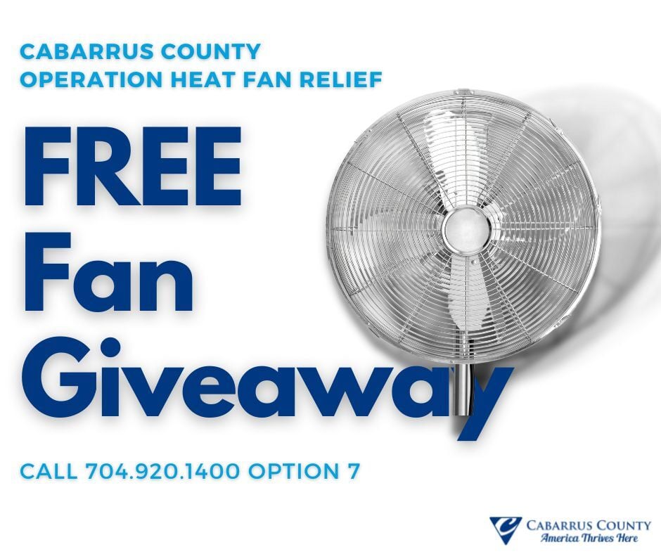 Cabarrus County's Operation Fan Heat Relief is in full swing
