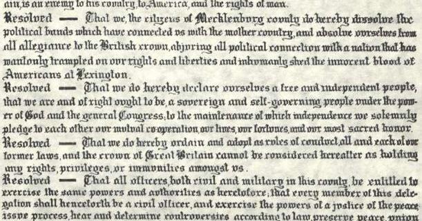 D.G. Martin on The Mecklenburg Resolves and The Meck Dec