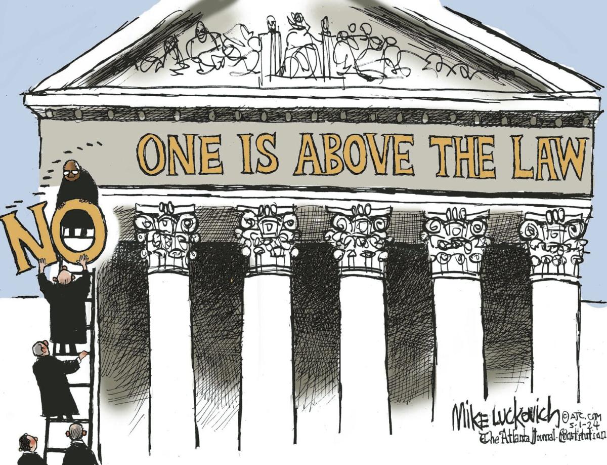 Cartoons: Above the law; panda spies; and Columbia yearbook