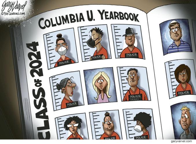 Cartoons: Above the law; panda spies; and Columbia yearbook