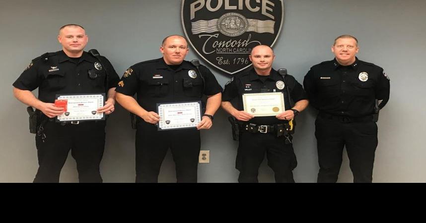 Concord officers recognized with service awards