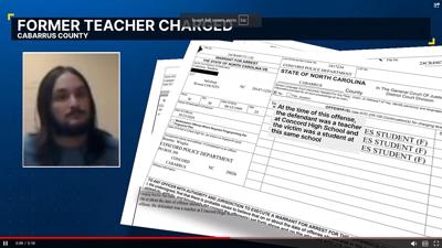 Former Cabarrus teacher charged with indecent liberties