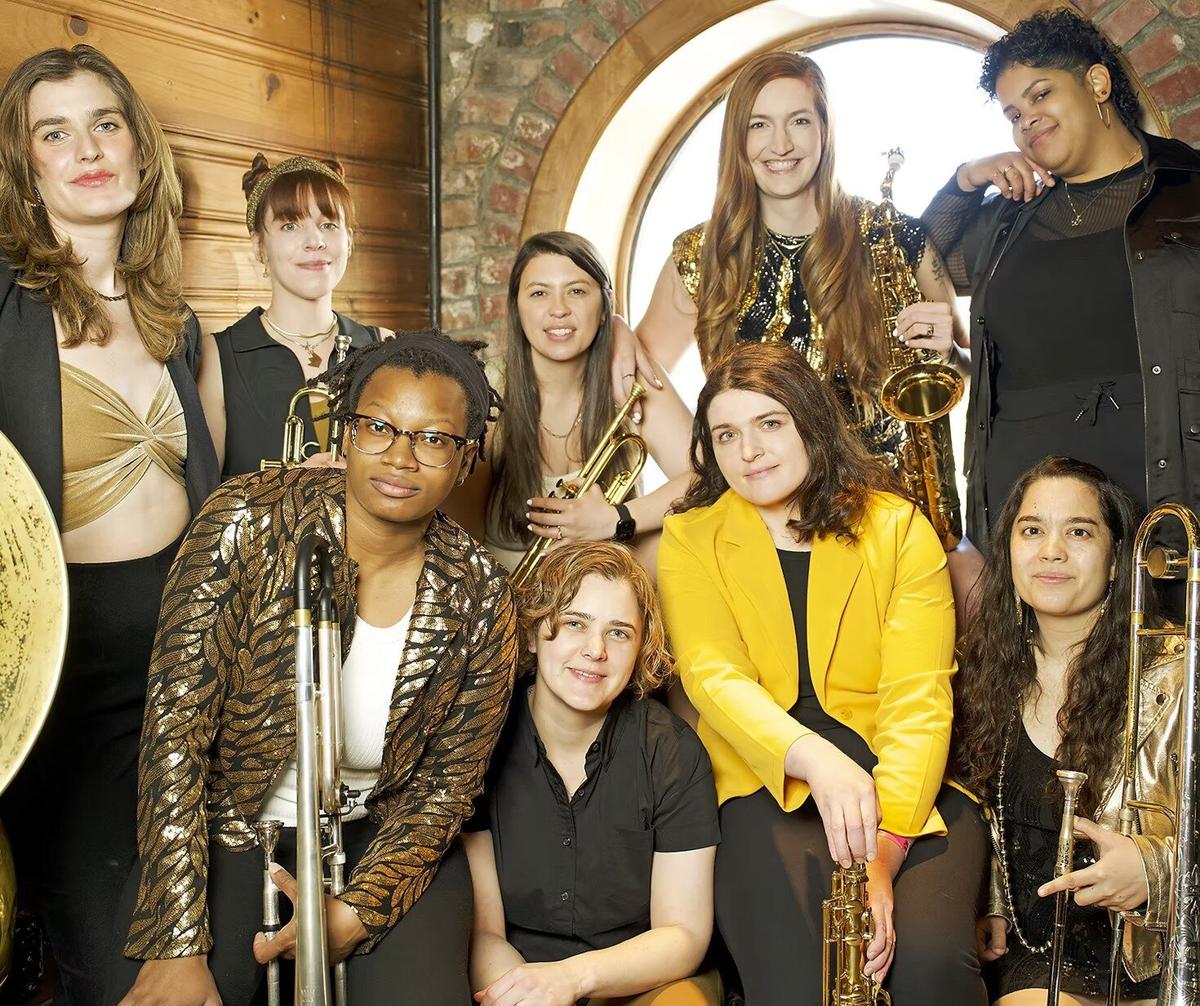 Brass Queens will bring high-energy music to Davis Theatre
