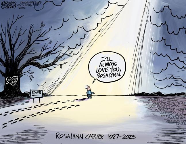 Editorial cartoon: Happy Thanksgiving, Rosalyn enters heaven and ...