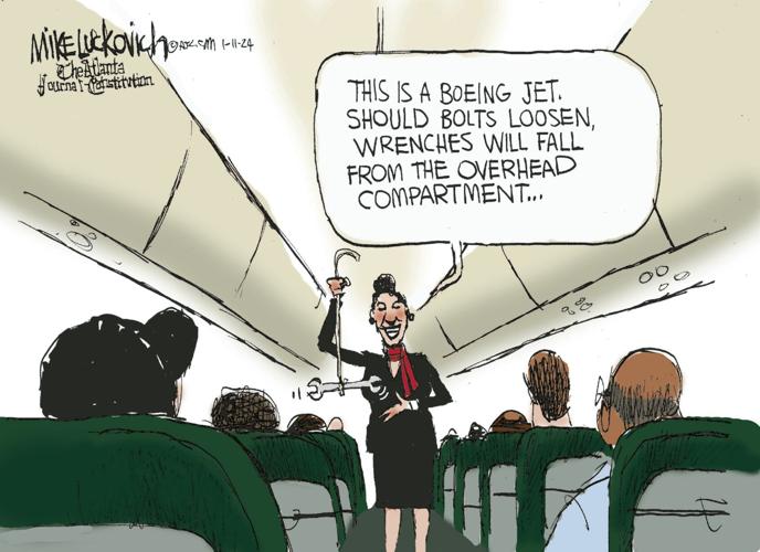 Cartoons: Congressional sideshow, NRA's sea and planes coming apart