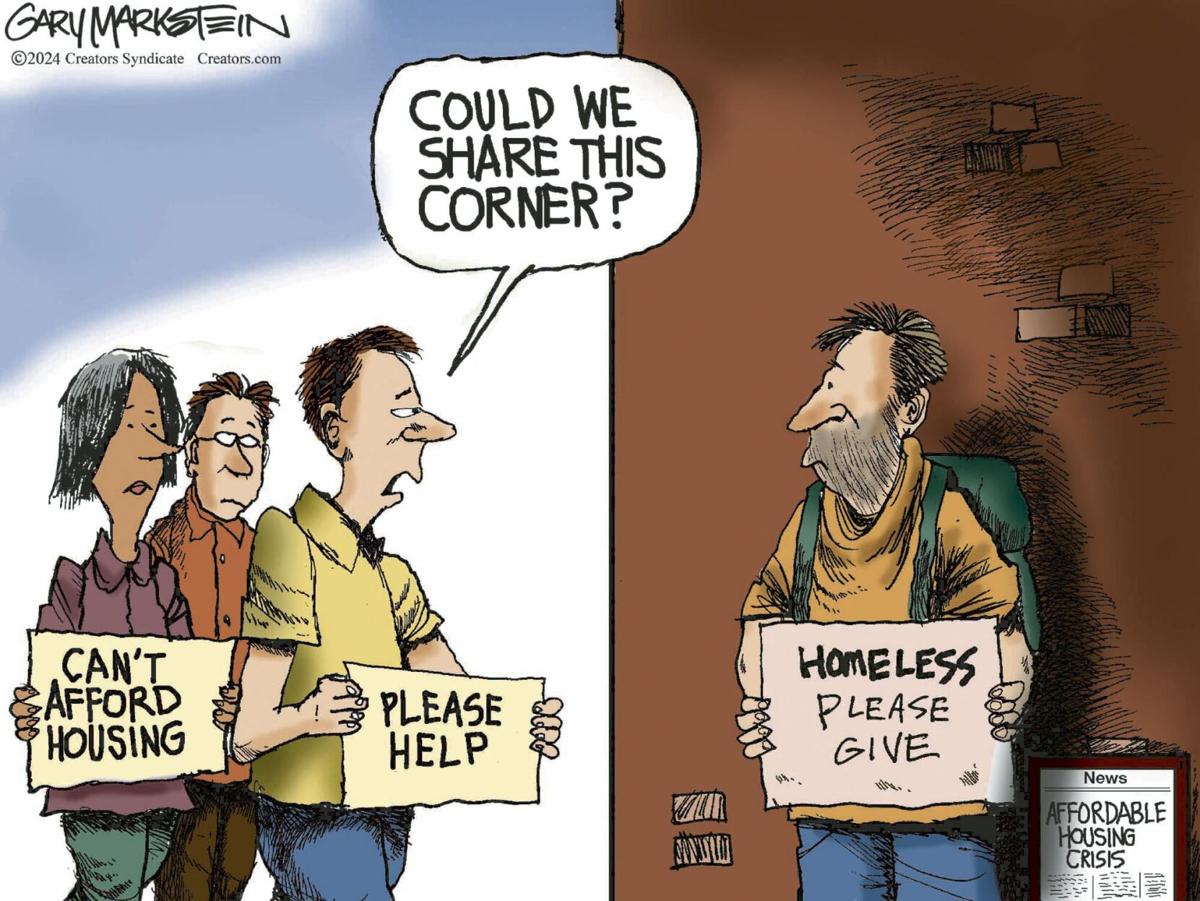 Cartoons: Begging for housing, not Lincoln's party, and removal problem