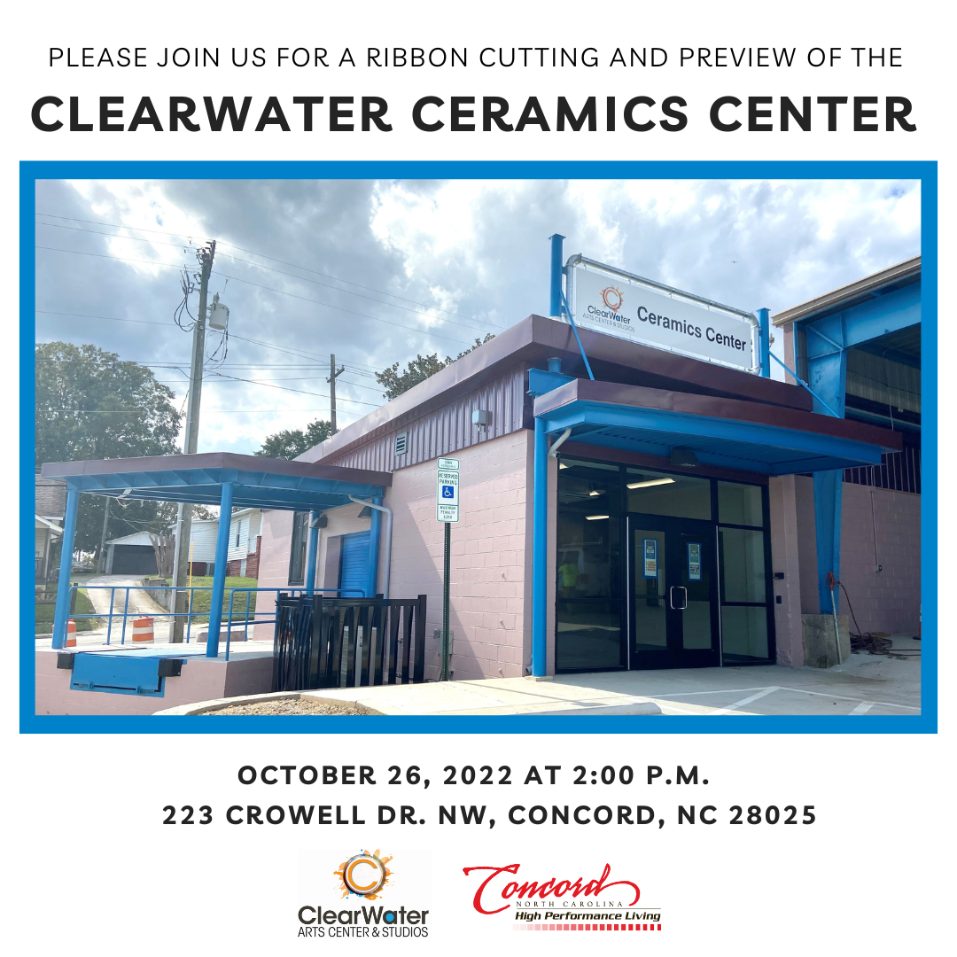 A new Community Ceramics Center is opening soon at ClearWater Arts Center