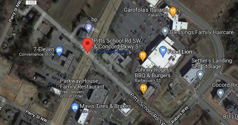 Repairs starting at Pitts School Road and Concord Parkway