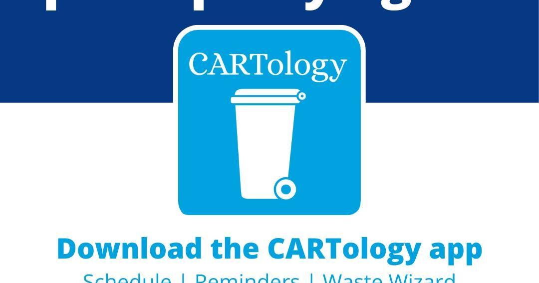 CARTology App can remind of your garbage and recycling days