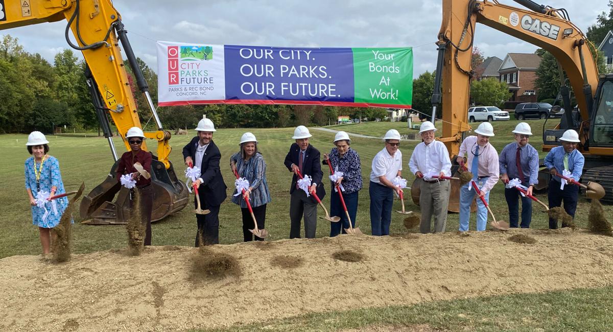 Concord kicks off park bond construction with groundbreaking at Dorton Park