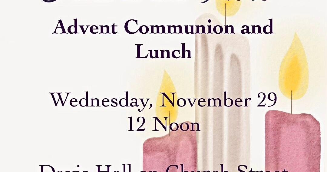 First Presbyterian Women hosting Advent Communion and luncheon
