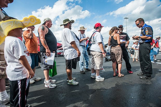 At zMax, NHRA race fans hang out with sport’s stars