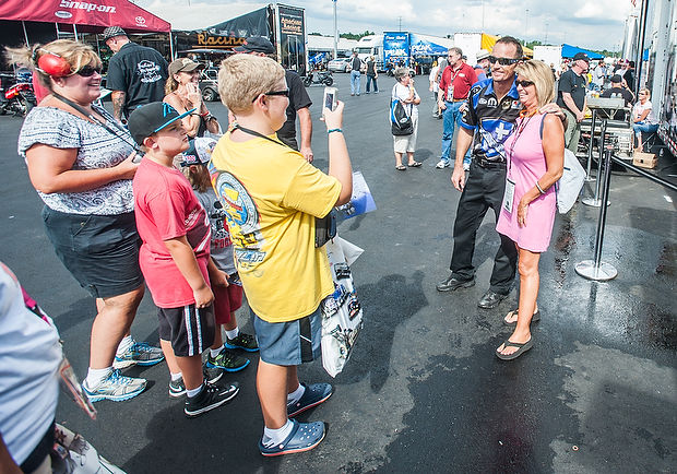 At zMax, NHRA race fans hang out with sport’s stars