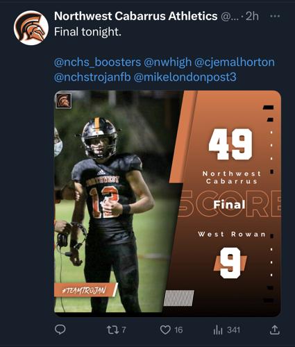 Cabarrus High School Football Scoreboard